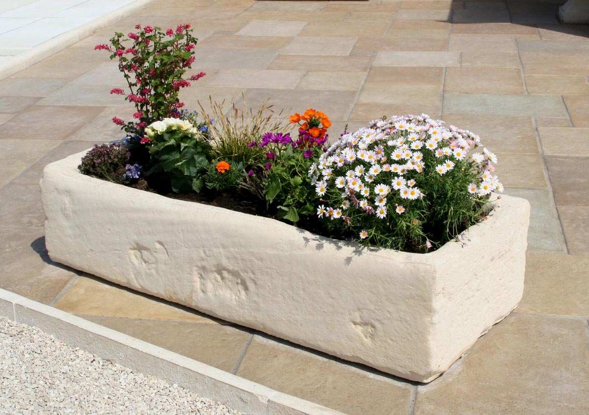 Jardiniere Pierre Reconstituee