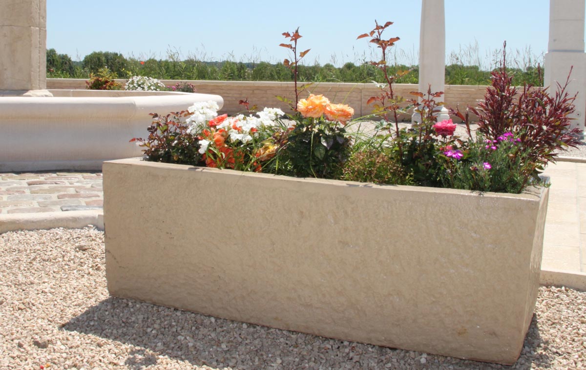 Pot Fleurs En Pierre